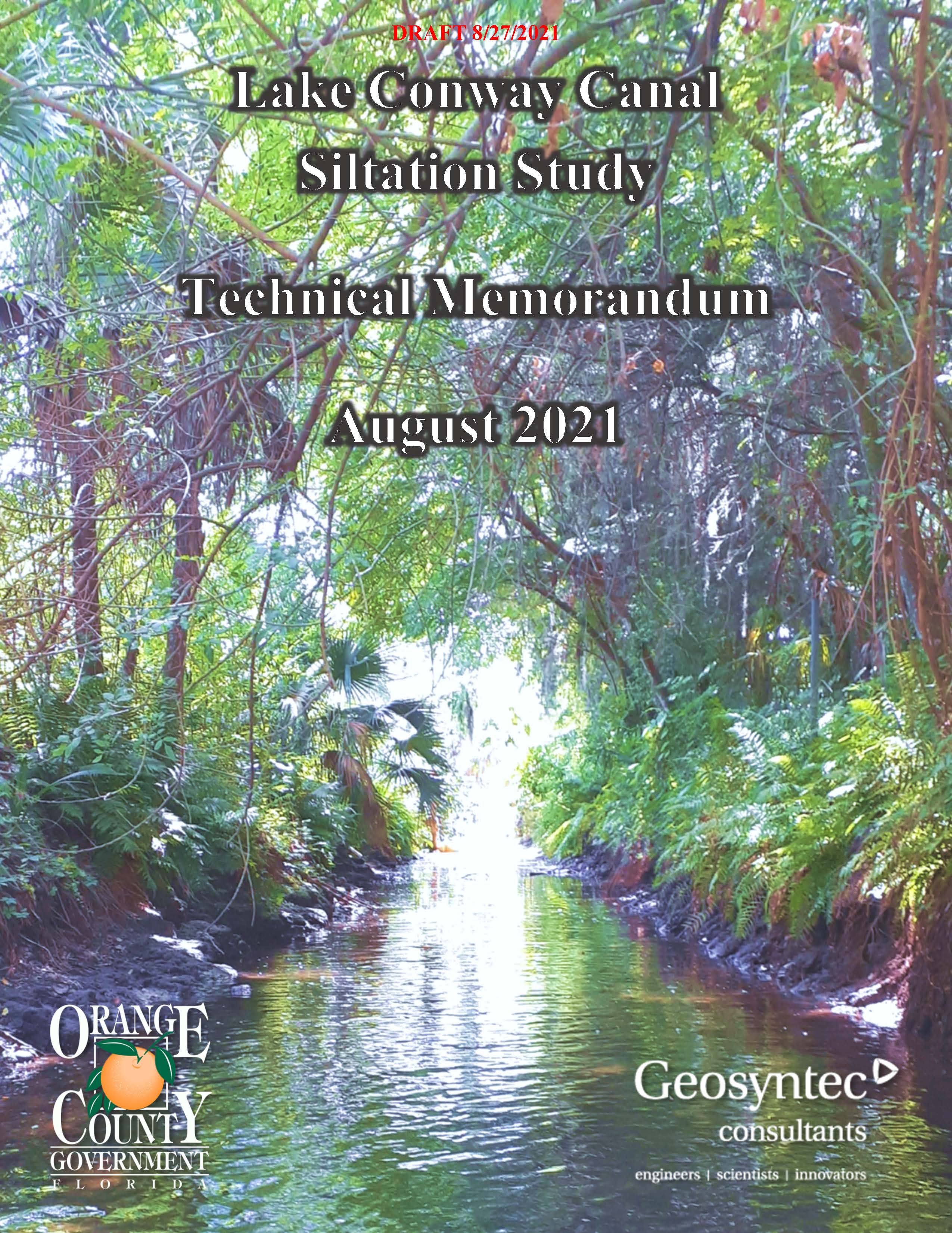 Lake Conway Canal Siltation Study | Belle Isle, FL